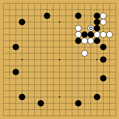 19x19, 9 stones